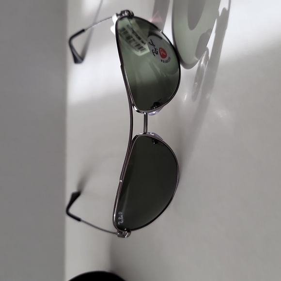 Ray-Ban | Accessories | Rayban 63mm Polarized Aviator Sunglasses Nwt ...